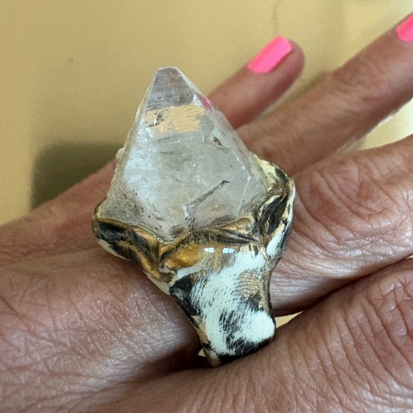adina mills | Jewelry | Ooak Authentic Adina Mills White Quartz Pyramid ...